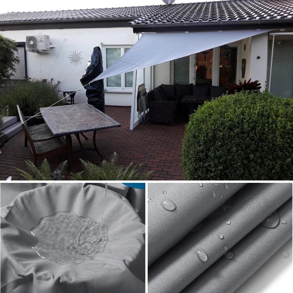 280GSM Grey Awnings 遮陽棚 Sunshade Sail Cloth canva Waterproof Oxford ...