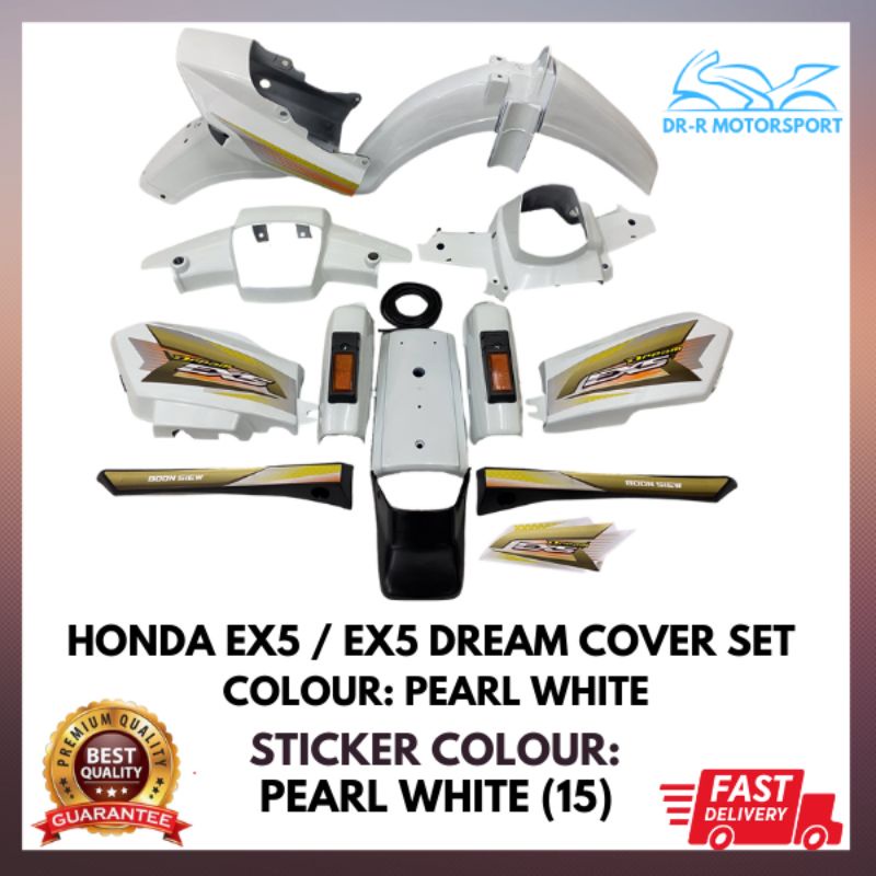 Honda Ex5 / Ex5 Dream Body Cover Set (Siap Tampal Sticker)+Free Gift ...
