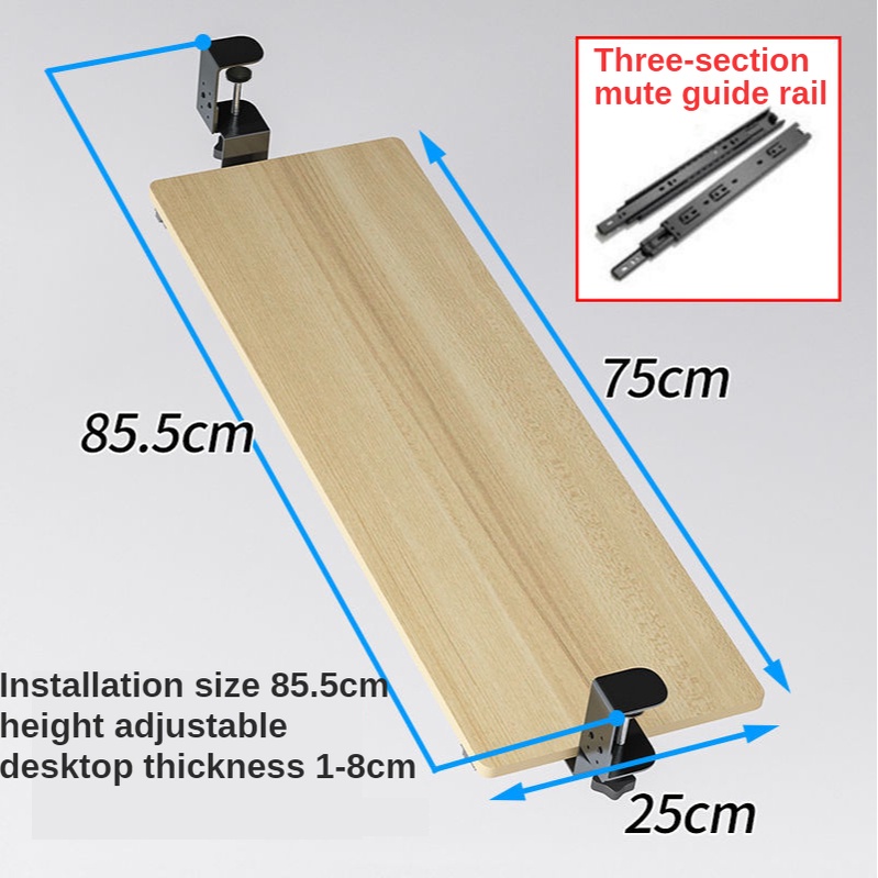 Keyboard Bracket Punch-Free Sliding Rail Keyboard Rack Installation ...