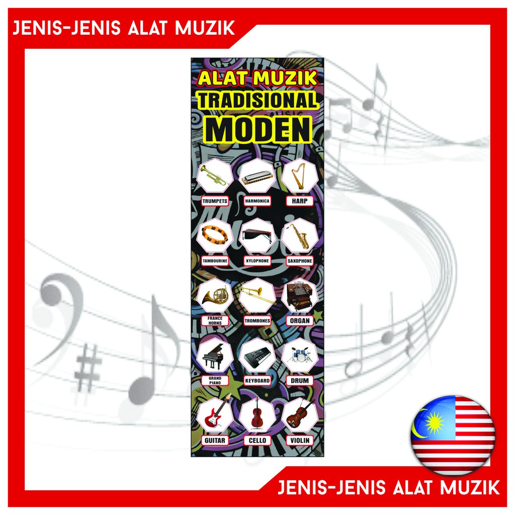 Bunting Jenis-Jenis Alat Muzik & Peraturan | Shopee Malaysia