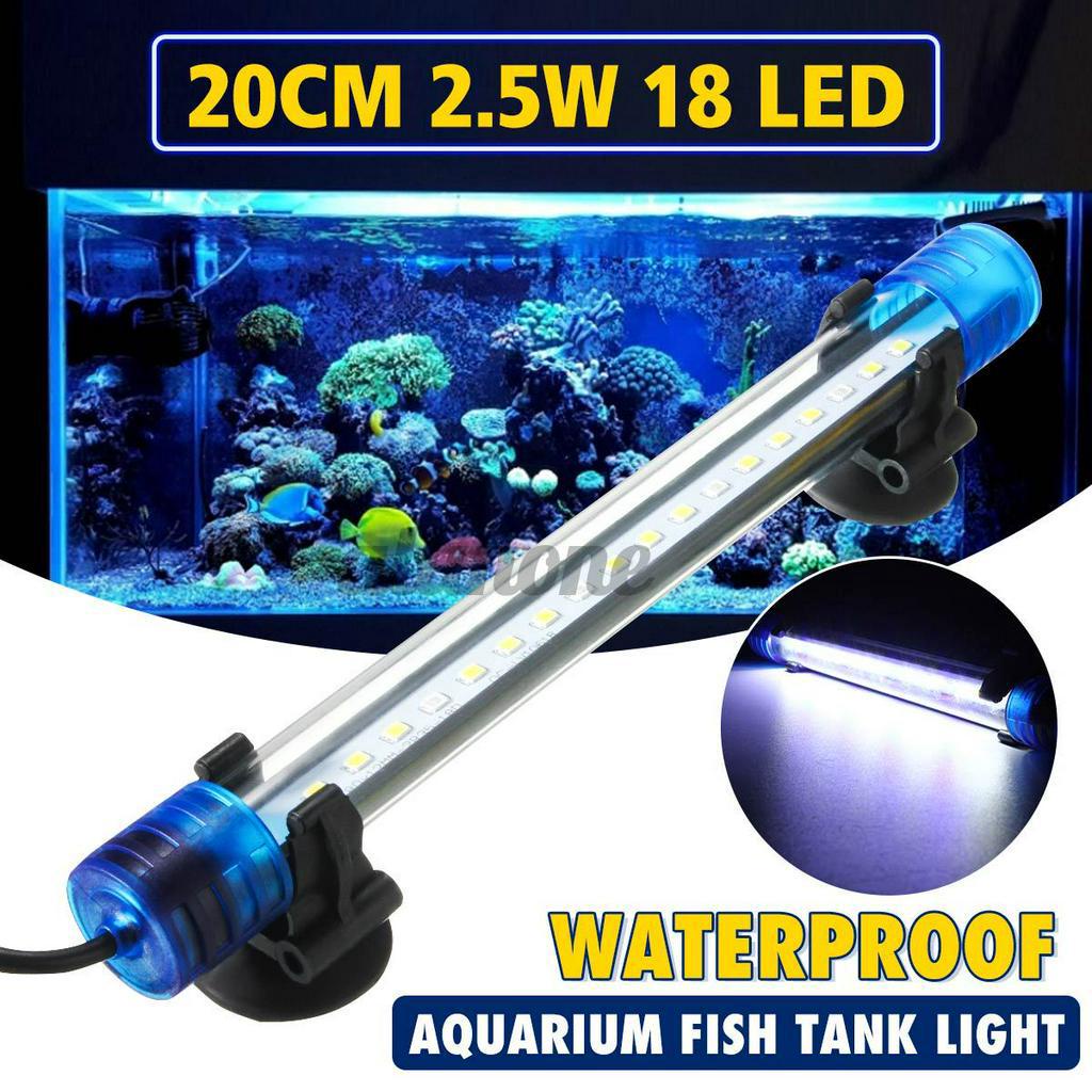 20cm LED Aquarium Light Fish Tank Light Bar Submersible Down Light Tropical Waterproof | Shopee ...