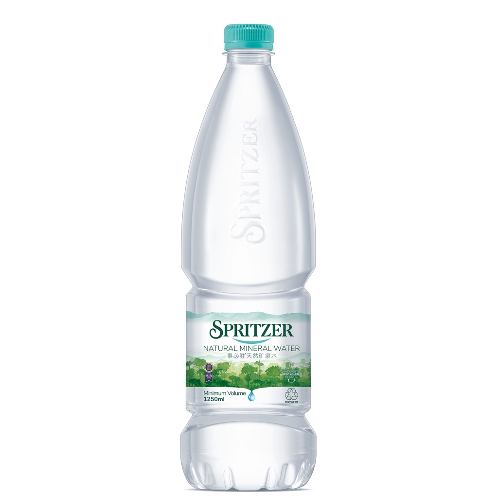 PACKAGE OF 8 CARTONS OF SPRITZER NATURAL MINERAL WATER 1.25ML X 12 ...