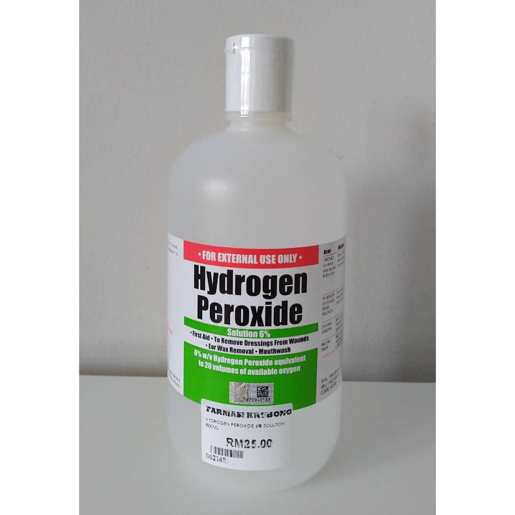 HYDROGEN PEROXIDE 6% SOLUTION 500ML | Shopee Malaysia