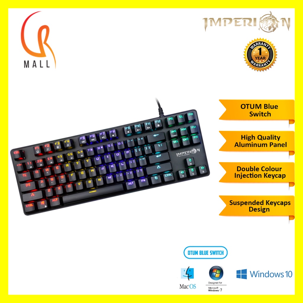 IMPERION KG-M07F TROOPER 7 MECHANICAL GAMING KEYBOARD | Shopee Malaysia