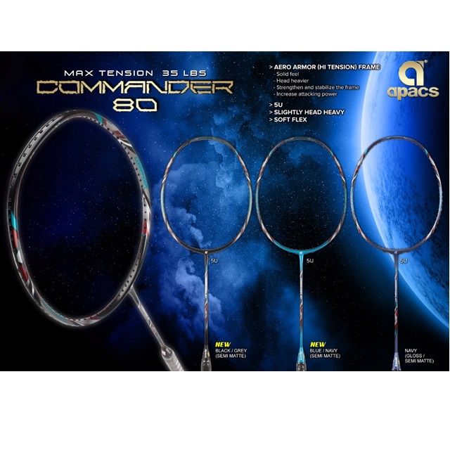 Apacs Commander 80【FRAME OR INSTALL STRING 4-knot+Overgrip】Original ...
