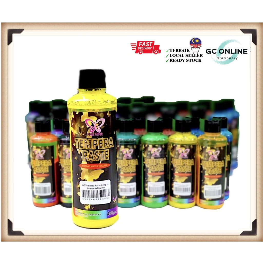 Five Star Tempera Paste 400G / Instant Water Colour 400ML | Shopee Malaysia