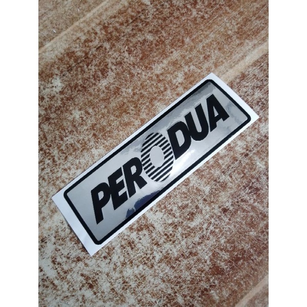 sticker emblem perodua super chrome 2 layer | Shopee Malaysia