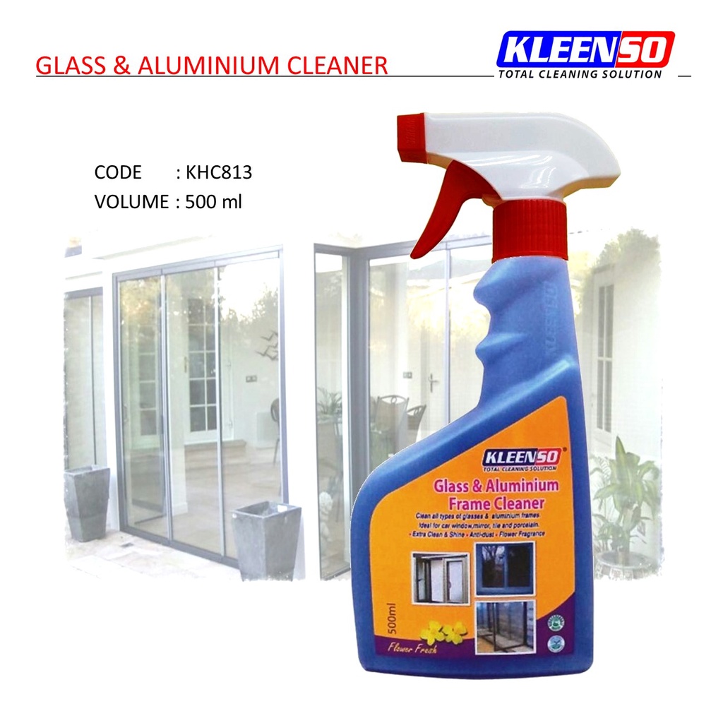 KLEENSO Anti-Dust Glass & Aluminum Frame Cleaner 500ml / Pembersih Kaca ...