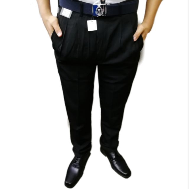 SELUAR SLACK HITAM (kain licin) SLACK LONG PANTS BLACK GOOD QUALITY ...