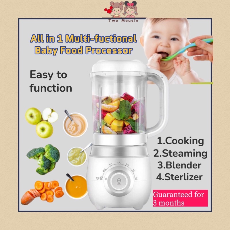 (ReadyStock ) All in one multi-functional baby food processor machine ...