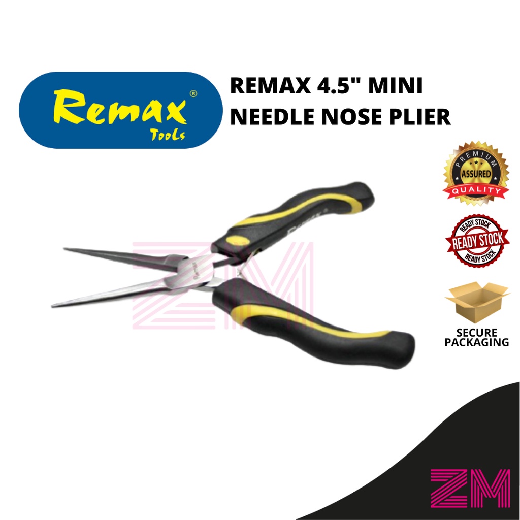 REMAX Mini Needle Nose Plier 4.5 inch 40-RP505 (DB) | Shopee Malaysia