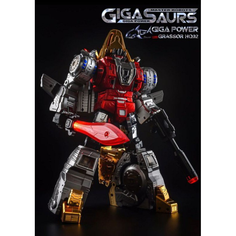 GigaPower Gigasaurs Transformer HQ-02R Grassor (Chrome Version ...