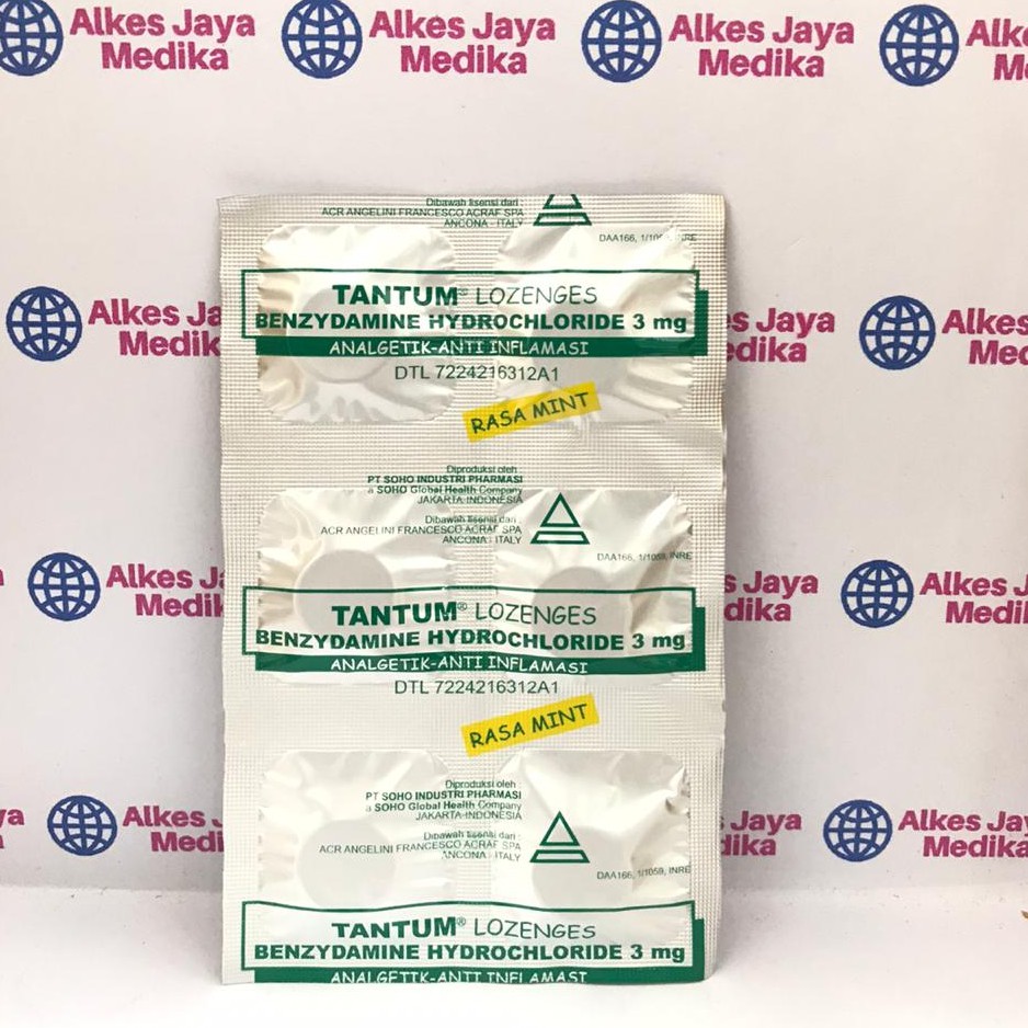 Tantum Lozenges Contents 6 Suction Tablets (Throat Inflammation ...