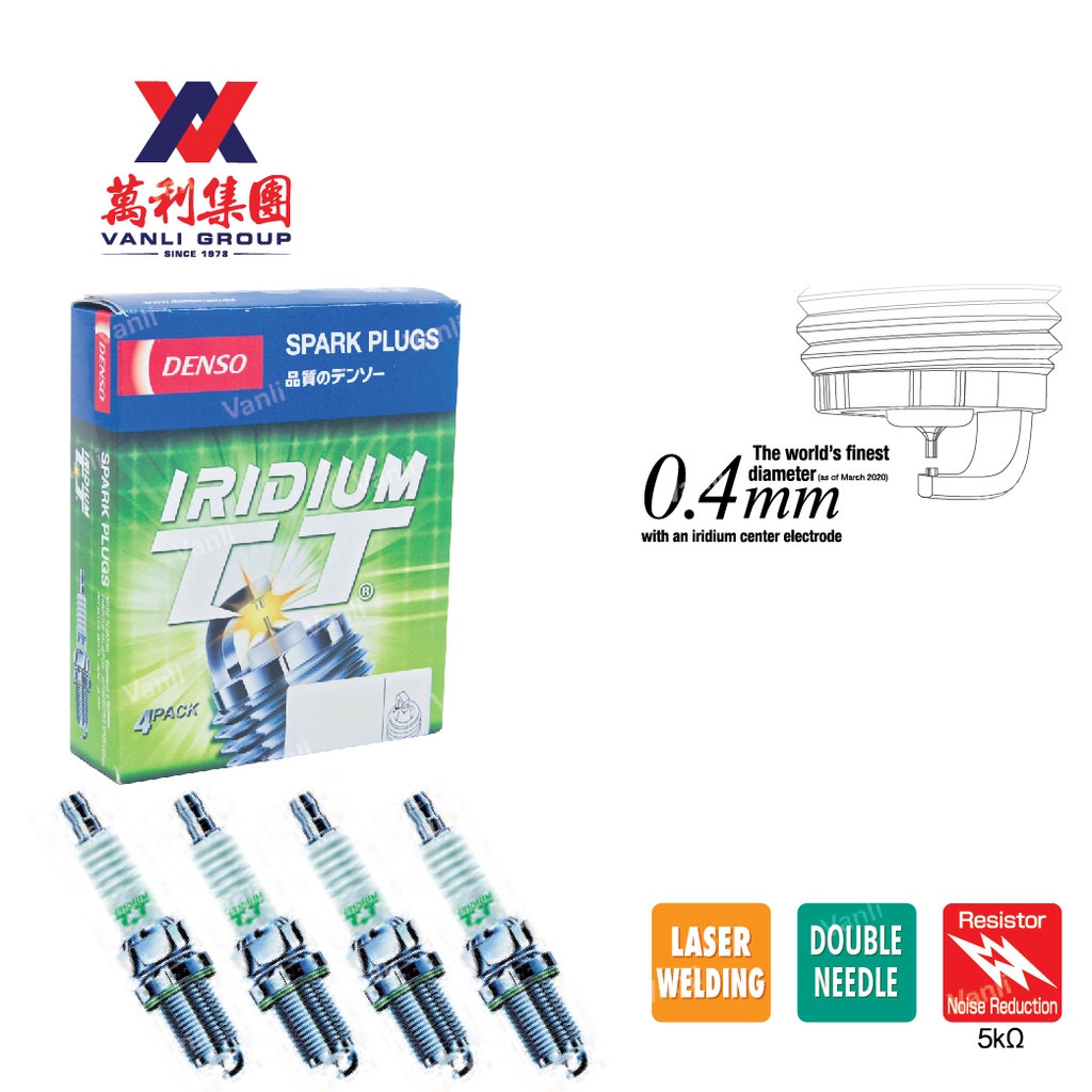 DENSO Iridium TT IK16TT Spark Plug - 267700-8450 | Shopee Malaysia