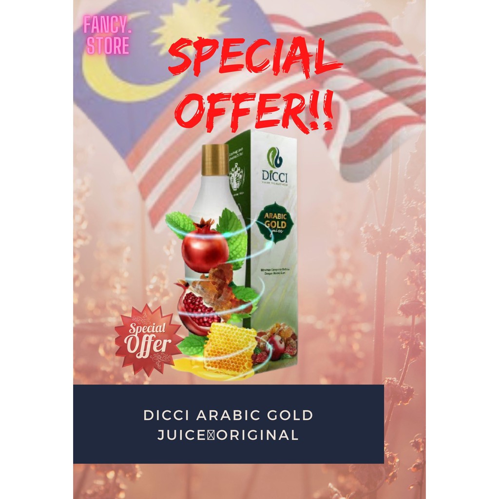 [HOT ITEM DICCI ARABIC GOLD JUICE ORIGINAL JUS ARABIC GUM | Shopee Malaysia