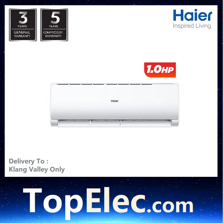 Haier 1HP, 1.5HP & 2HP Non Inverter Air Conditioner HSU-10LPA21 HSU ...
