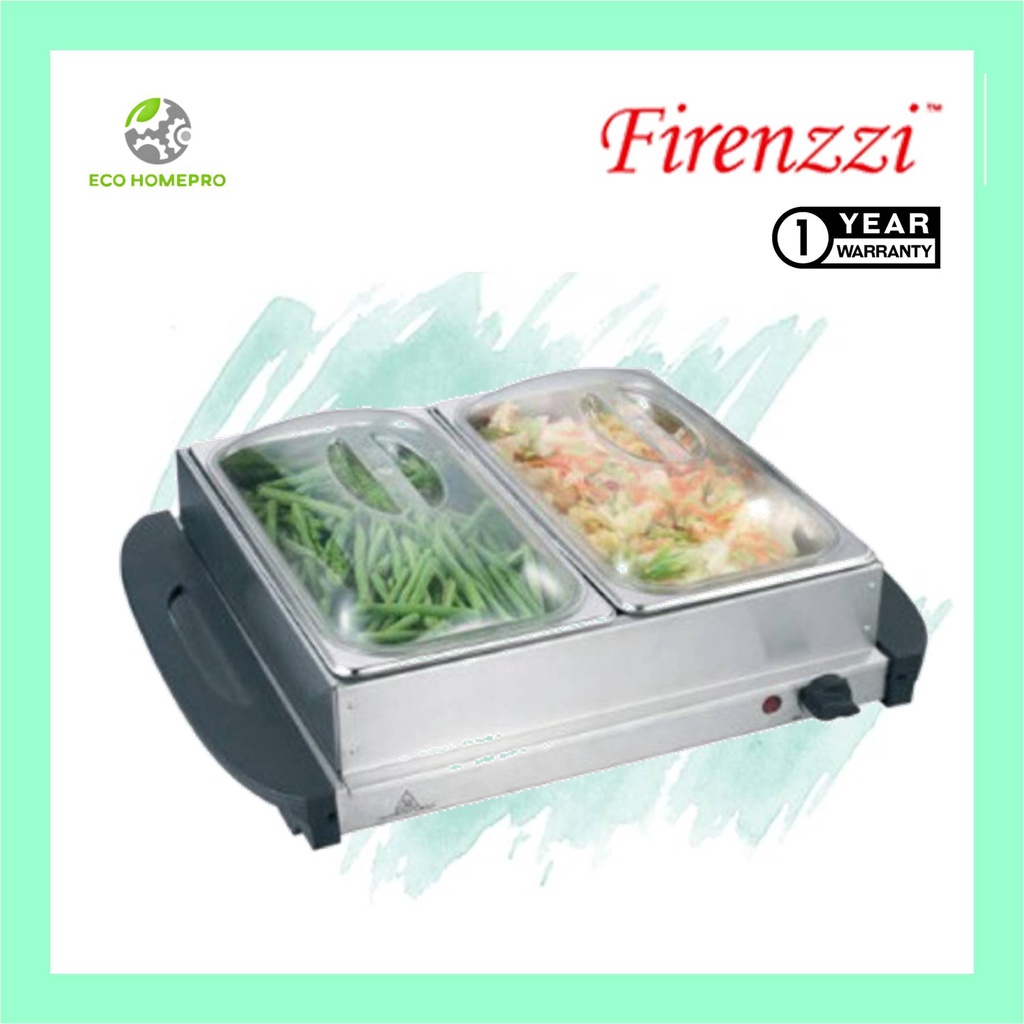 Firenzzi 4.8L Food Warmer Buffet Server FW-213 (Stainless Steel ...