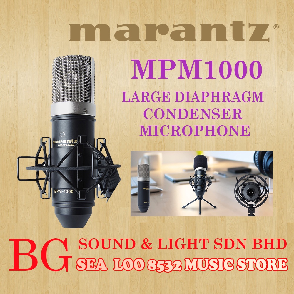 MARANTZ MPM1000 / MPM-1000 LARGE DIAPHRAGM CONDENSER MICROPHONE ...