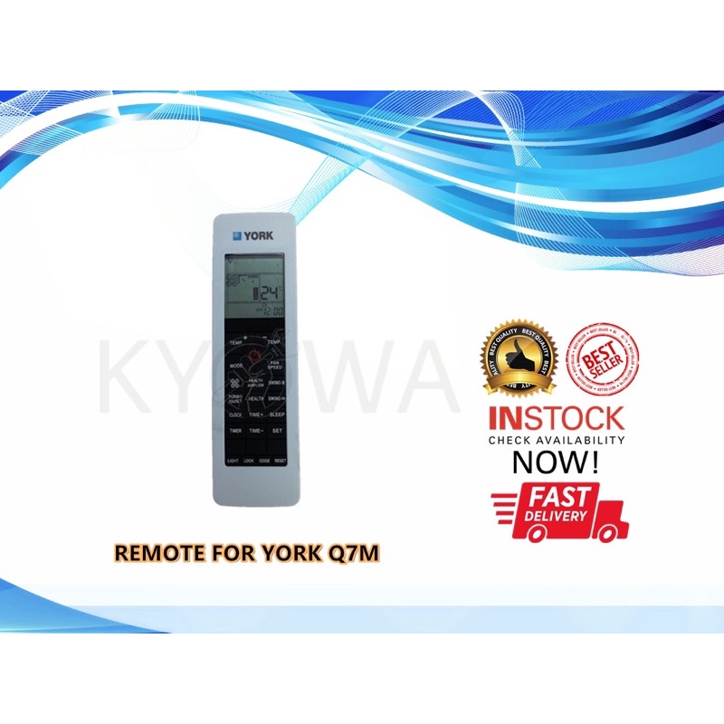 YORK AIR CONDITIONER REMOTE CONTROL (Q7M) | Shopee Malaysia