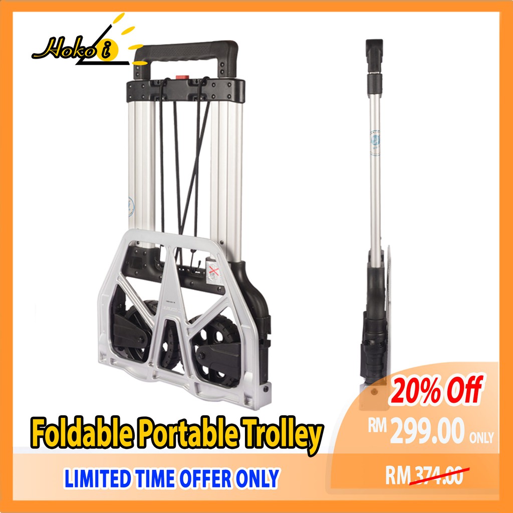 Heavy Duty Foldable Trolley Hand Truck Trolley Extendable Portable ...