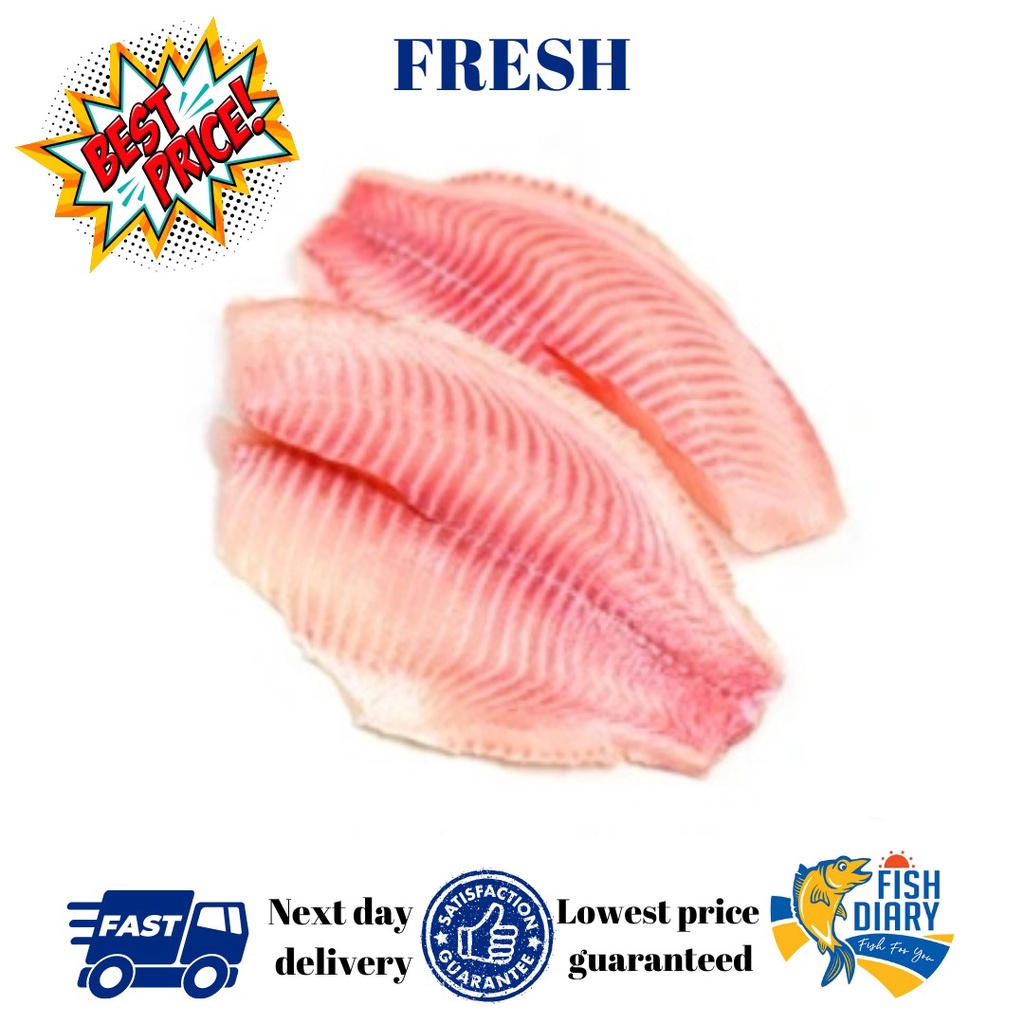 【Penang area only】 Talapia Fish Fillet 非洲鱼片 250G to 300G+- (FREE ...