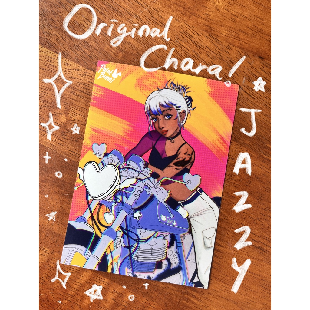 (paintbunni) Original Character Art Print Jazzy A6 | Shopee Malaysia