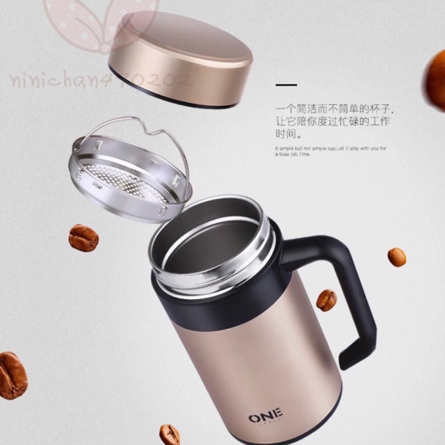 SUS304 Stainless Steel Keep Warm Bottle Office 400ML Handle Bottle 6 ...