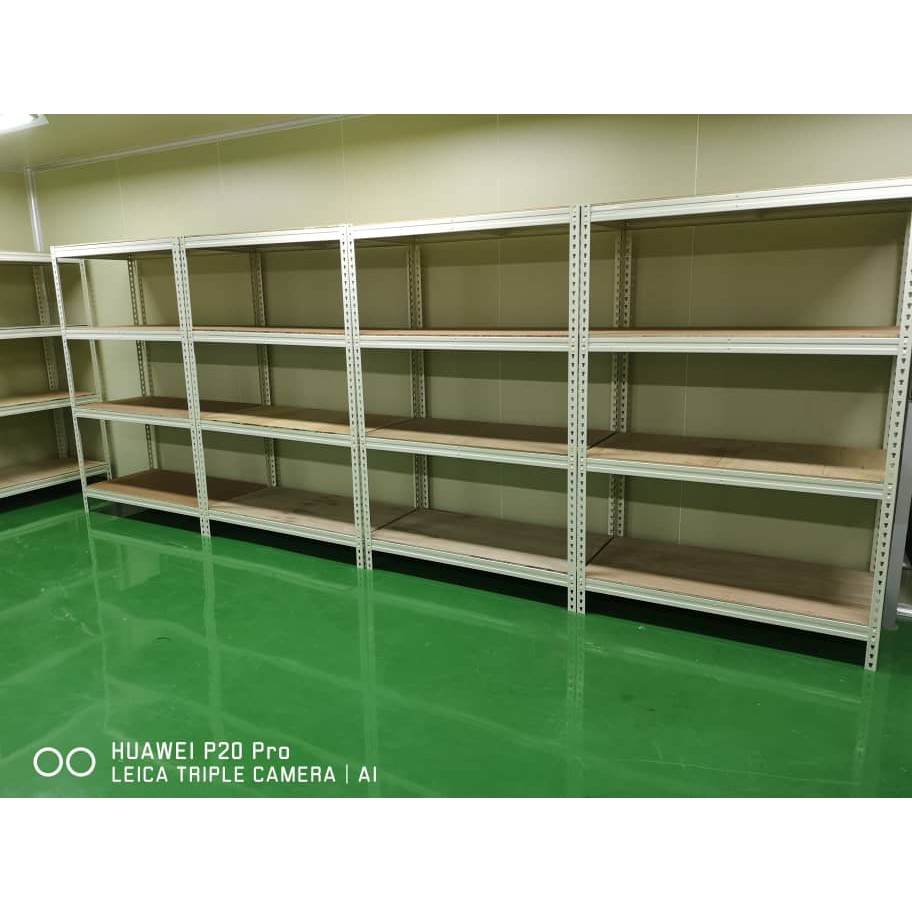 BOLTLESS RACK - 4 LEVELS - Series Heavy Duty - Beige White | Shopee ...