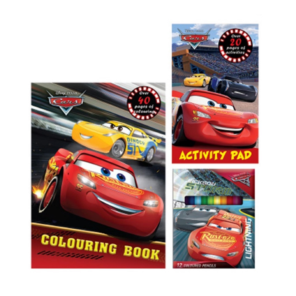 Disney Pixar Cars 3 Activity & Colouring With Sticker Set - Red Colour ...
