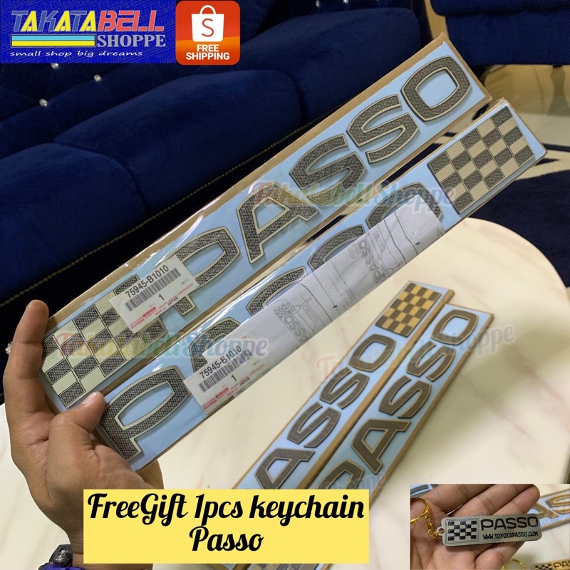 Emblem side passo emblem pintu passo/emblem toyota passo/passo racy ...
