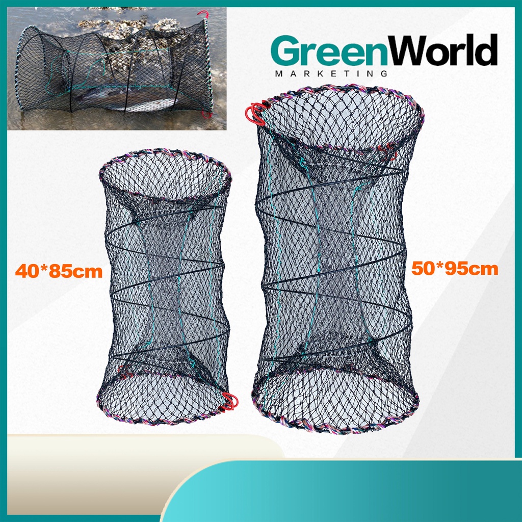 Crab Crayfish Quality Lobster Catcher Pot Trap Fish Net Bubu Spring ...
