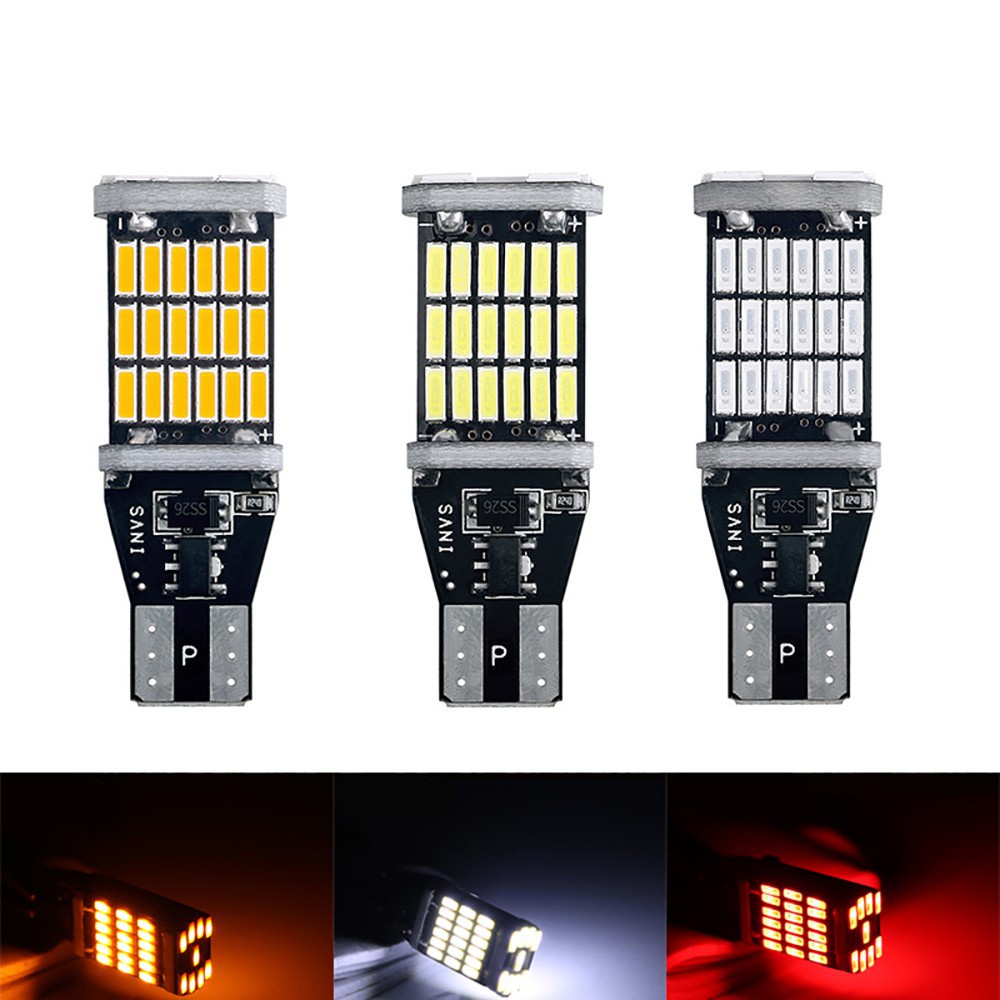 1PCS T15 W16W 921 912 T16 902 LED Bulbs High Power 45pcs 4014SMD Super ...