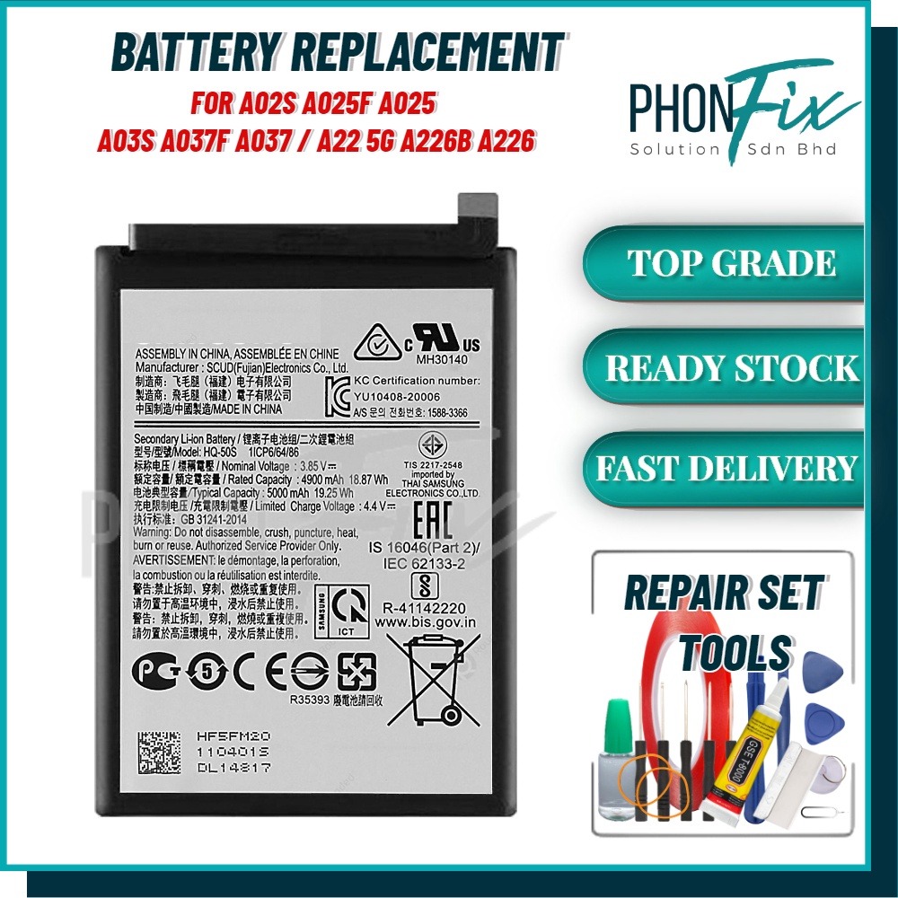 𝑷𝒉𝒐𝒏𝑭𝒊𝒙 Compatible For SAMSUNG A02S A025F / A03S A037F / A22 5G A226B ...
