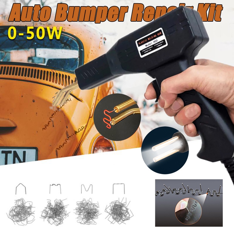 Plastic Welder 220V Car Bumper Plastic Repair Kit, Hot Stapler Welding ...