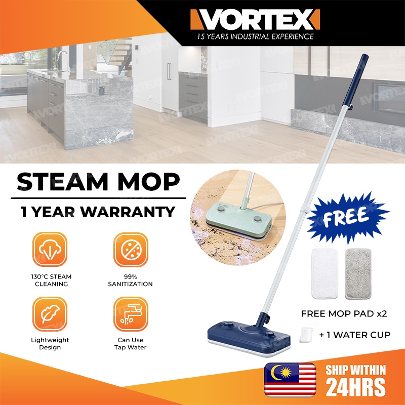 VORTEX 1000W V2 Anti-Bacteria 150°C Corded Steam Electric Mop ...