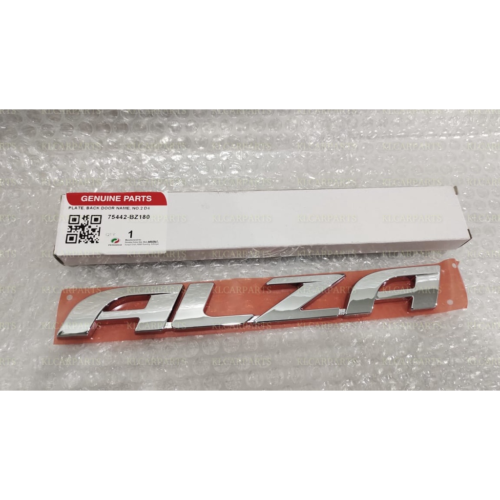 Original alza rear word logo emblem chrome | Shopee Malaysia