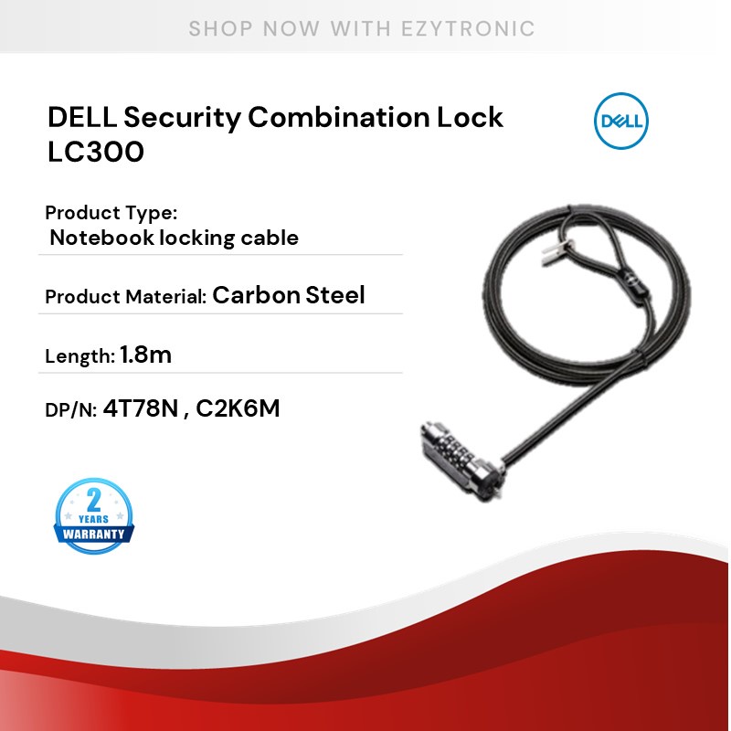 Dell Security Combination Lock LC300 | Shopee Malaysia