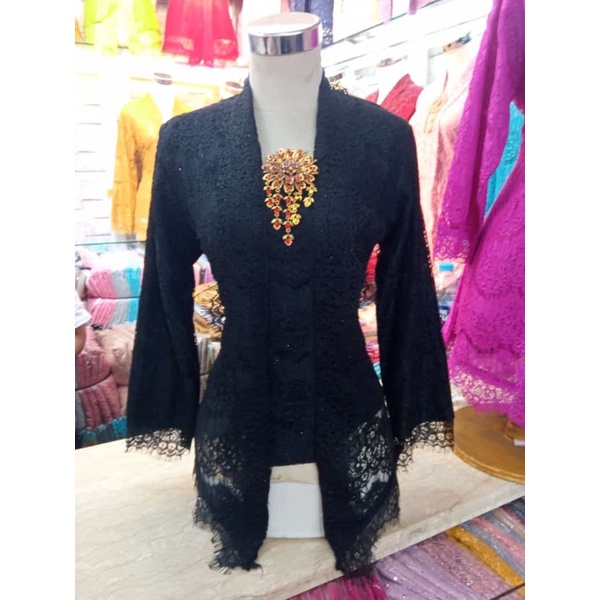 KEBAYA LACE WARNA HITAM / BLACK - Baju sahaja | Shopee Malaysia