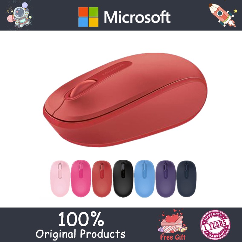 Microsoft 1850 wireless portable mouse, multi-color optional ...