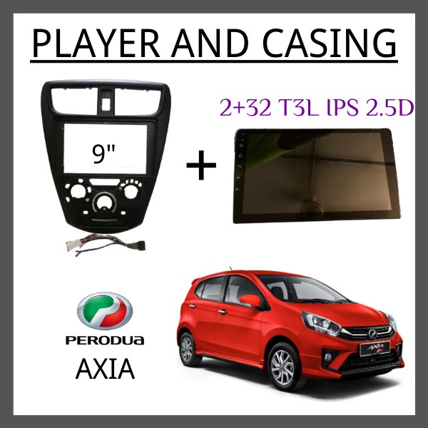 AXIA Android Player 2 + 32 T3L IPS 2.5D 9-inch Full HD screen Car ...