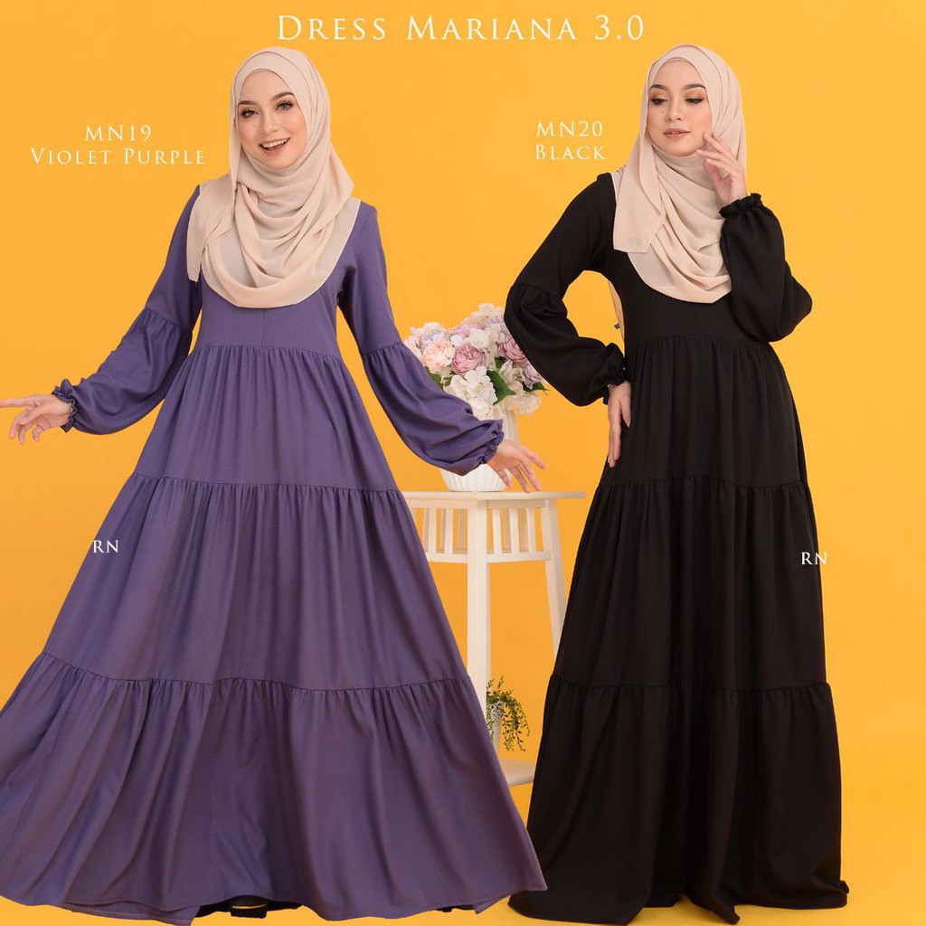 MARIANA DRESS JUBAH ROPOL NURSING FRIENDLY PRINCESS DRESS LONG CLOTHING ...