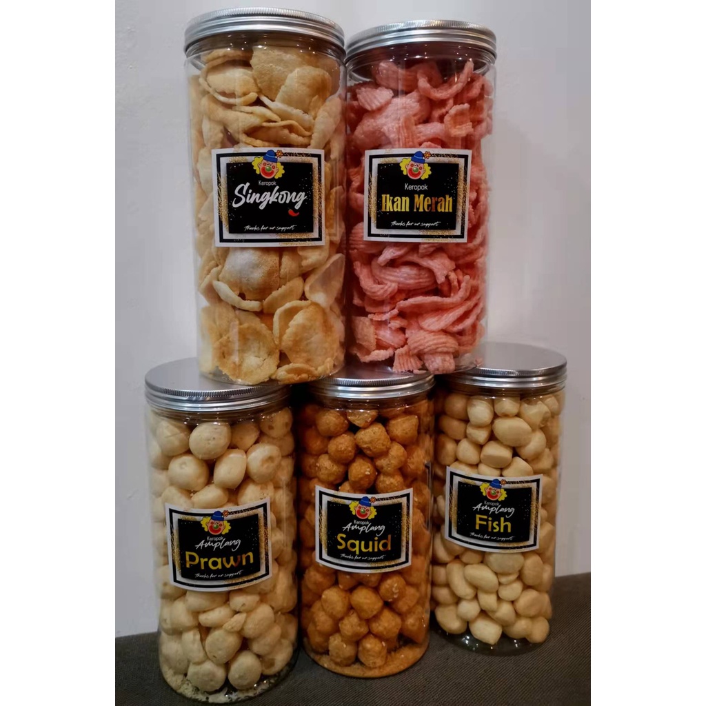 (READY STOCK) AMPLANG CRACKER (FISH PRAWN SQUID) KEROPOK AMPLANG (IKAN ...
