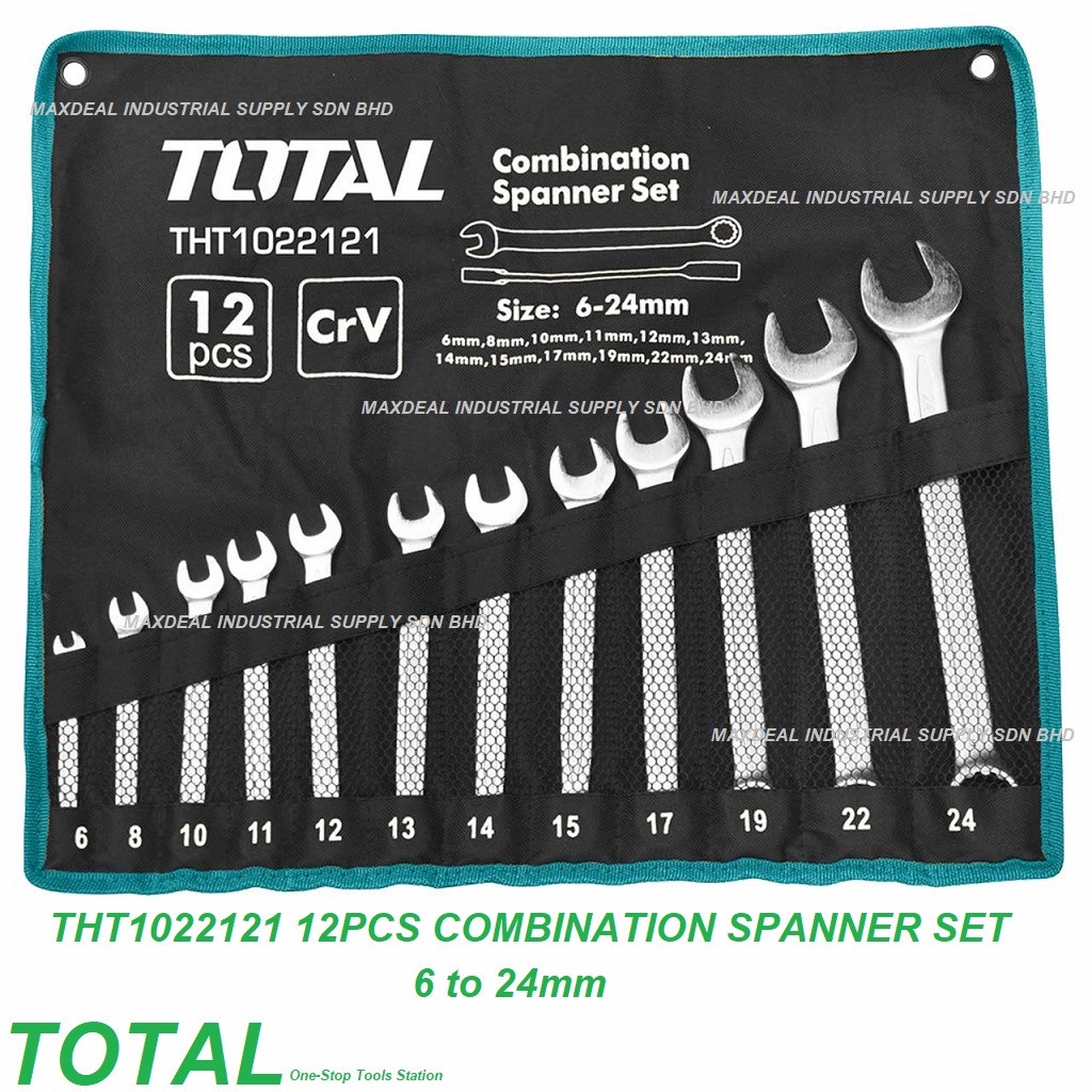 TOTAL THT1022121 12 Pcs Combination Spanner Set INDUSTRIAL | Shopee Malaysia