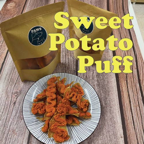 【Homemade】 Dehydated Chicken Sweet Potato Puff Pet Dog/ Cat Snacks ...