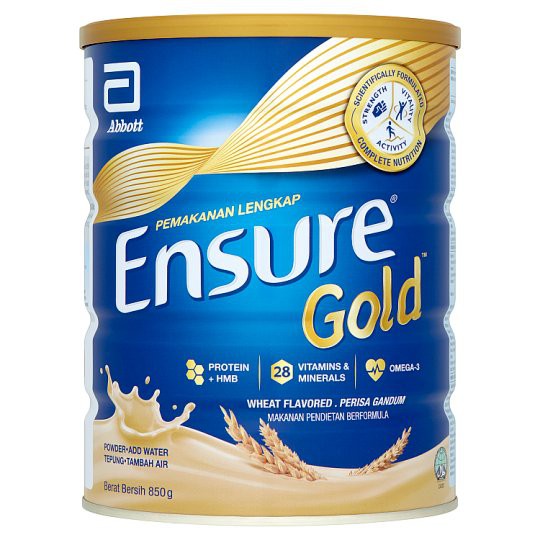 Abbott Ensure Gold Wheat Flavored Complete Nutrition Powder, 850g | Shopee Malaysia