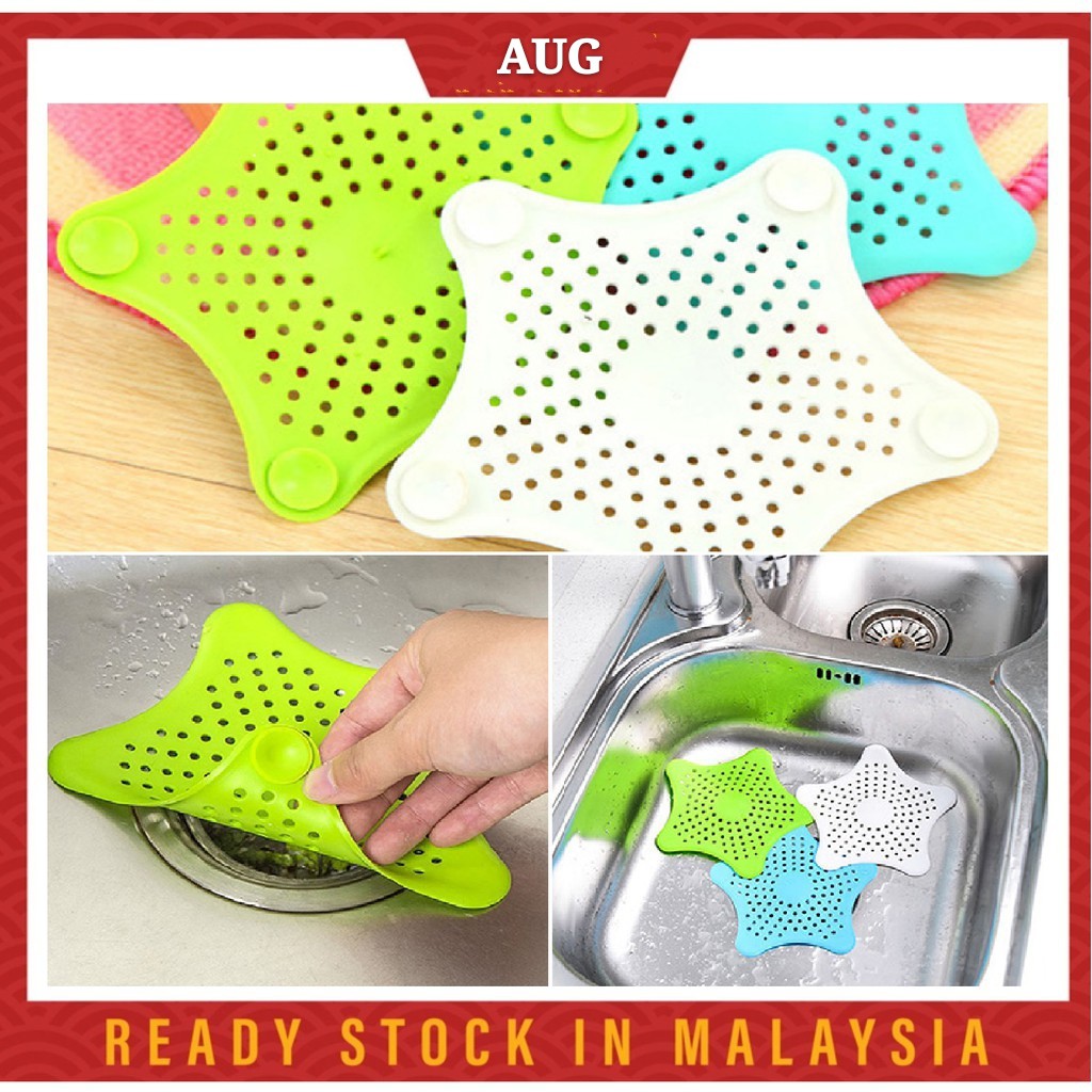Silicone Sink Drain Filter Bathtub Hair Catcher Trapper Drain Hole ...