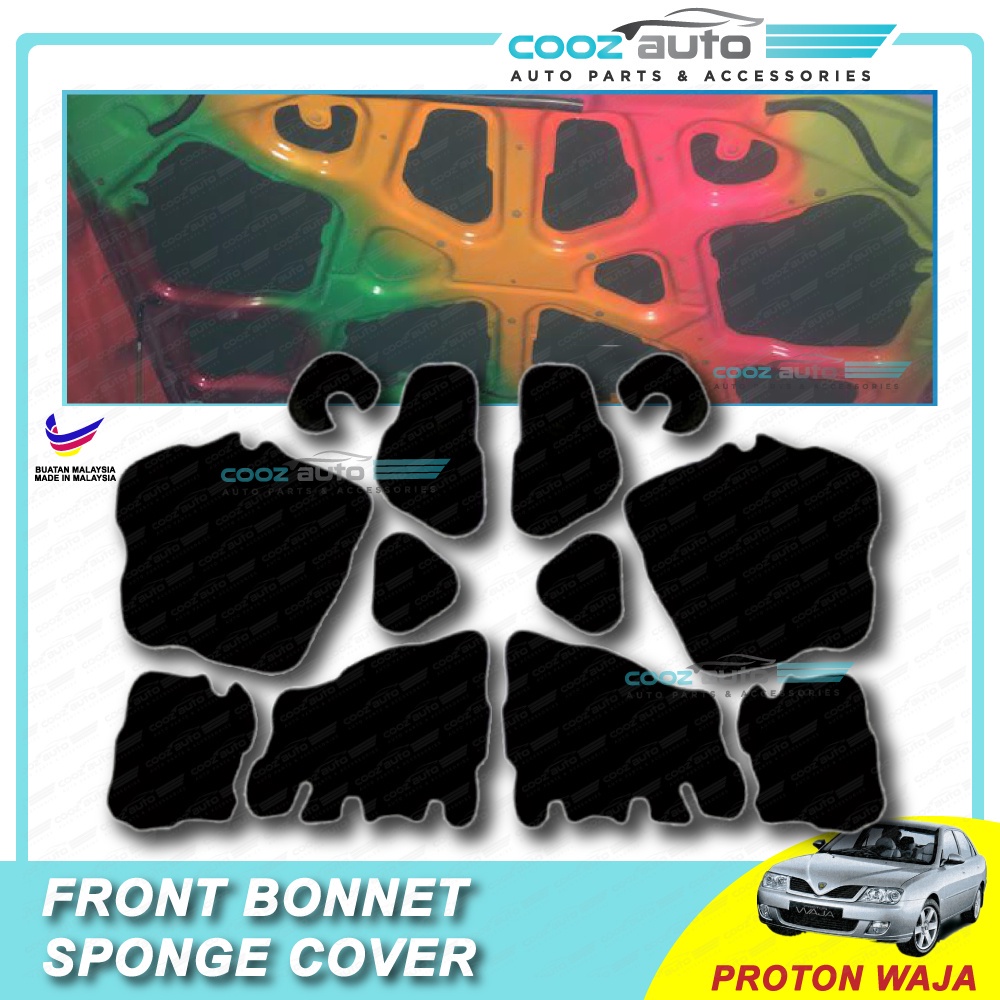 Proton Waja Front Bonnet Sponge Cover Bonnet Sound Proof 12Pcs | Shopee ...
