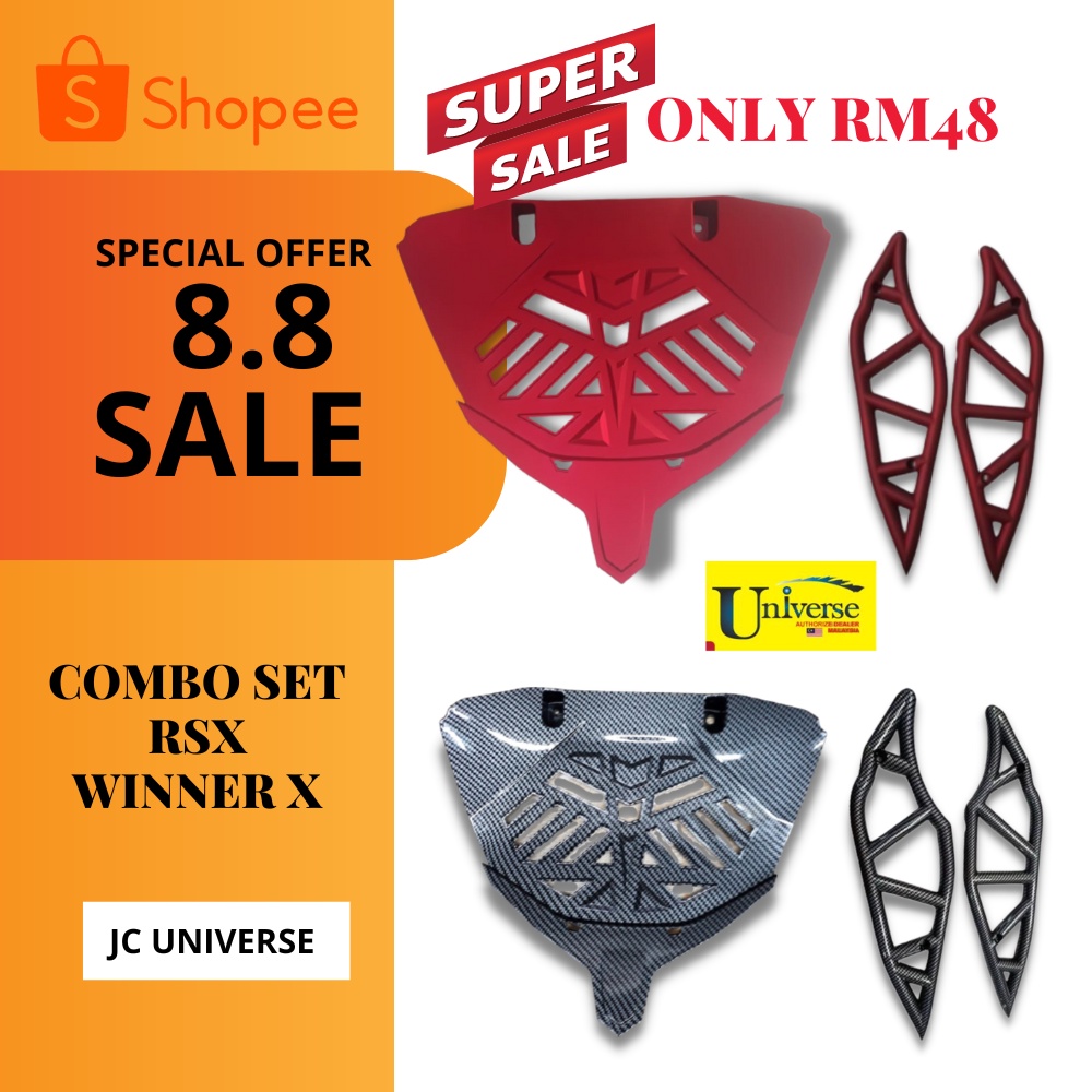 🔥COMBO SET🔥HONDA RSX150 WINNER X ENGINE GUARD COVER+SIDE ENGINE SIDE ...