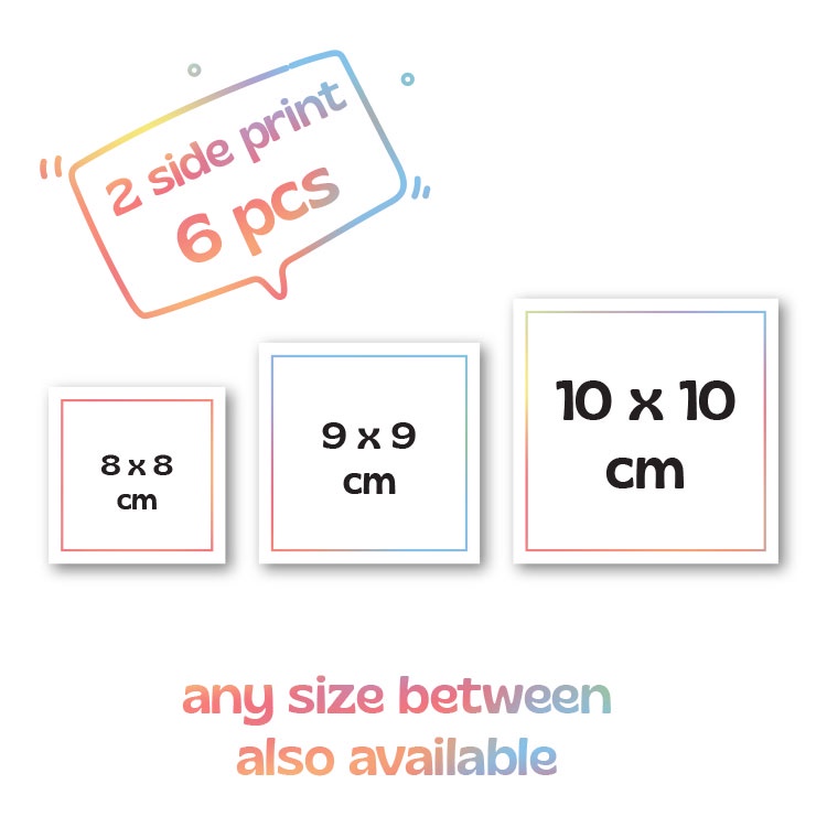 [Print-Own-Design] Square Print / Square Postcard / Square Poster / Art ...