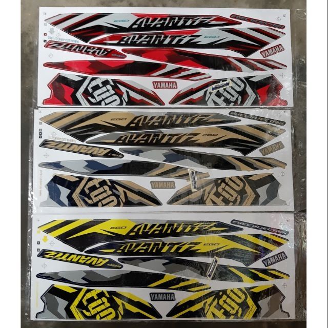 YAMAHA EGO AVANTIZ BODY STICKER (1) | Shopee Malaysia